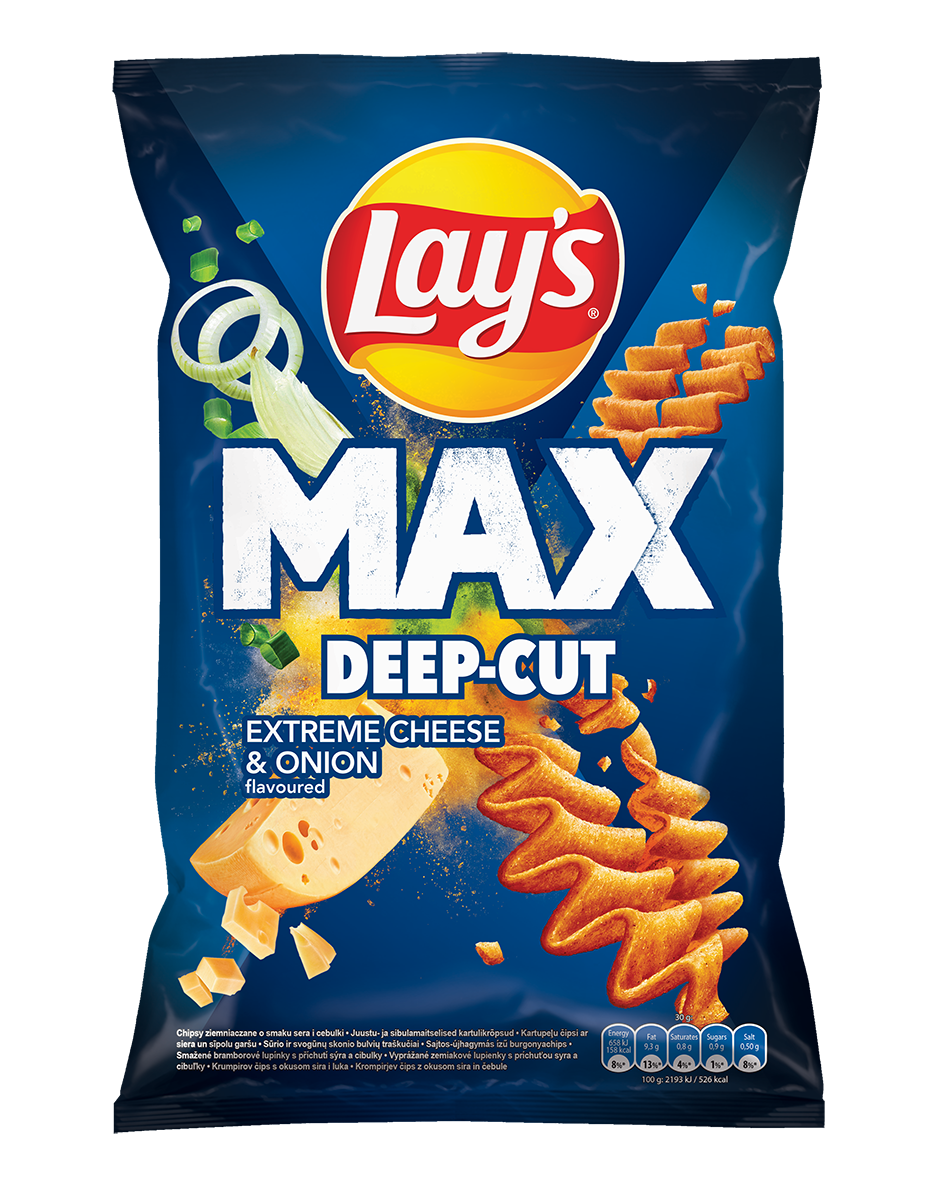 Lay's Max Deep-Cut Cheese & Onion | Lays Poland Lay's Max Deep-Cut Cheese & Onion | Lays Poland